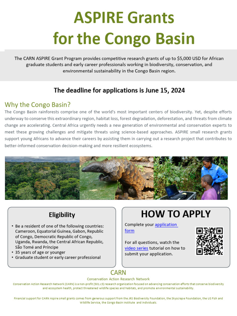 Aspire Grant Program Flyer 2024 | PDF | Ambiente | Ciencias de la Tierra