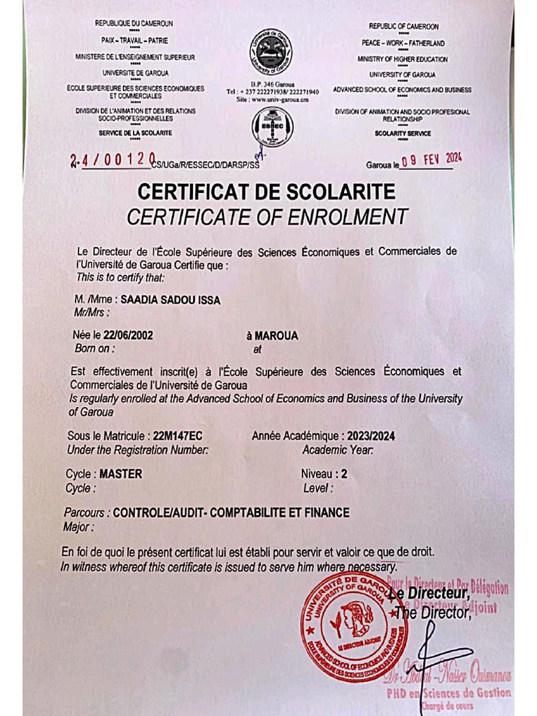 certificat | PDF