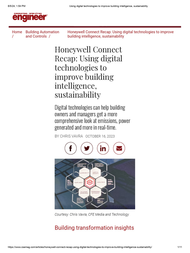Using Digital Technologies To Improve Building Intelligence ...