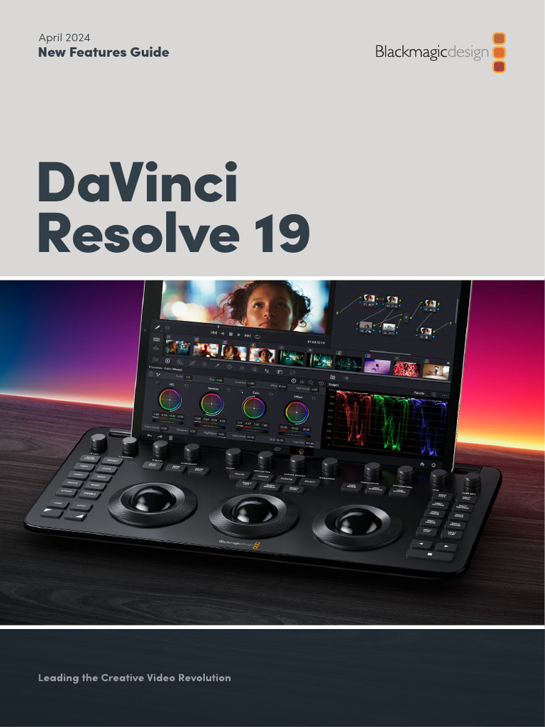 DaVinci Resolve 19 New Features Guide Print | PDF | Texture Mapping ...
