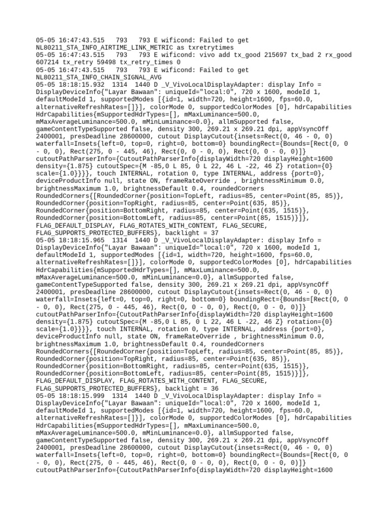 Vivo Device Log Analysis | PDF | Computer Science | Software