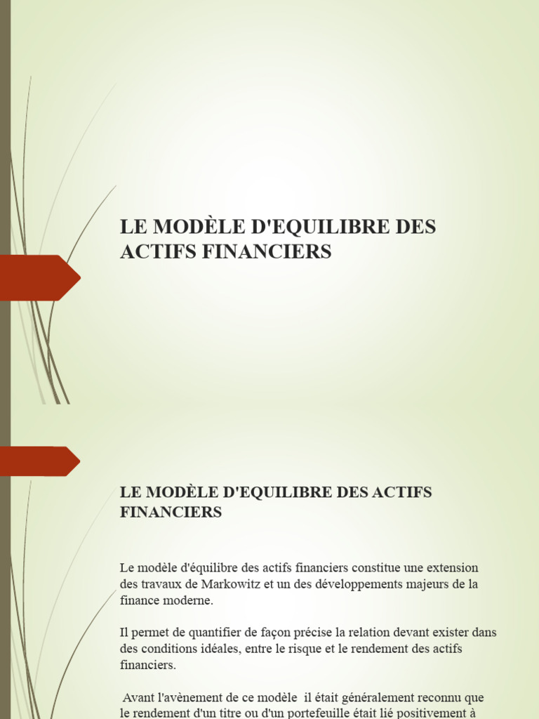 Medaf Encg 2020 | PDF | Modèle d'évaluation des actifs financiers ...