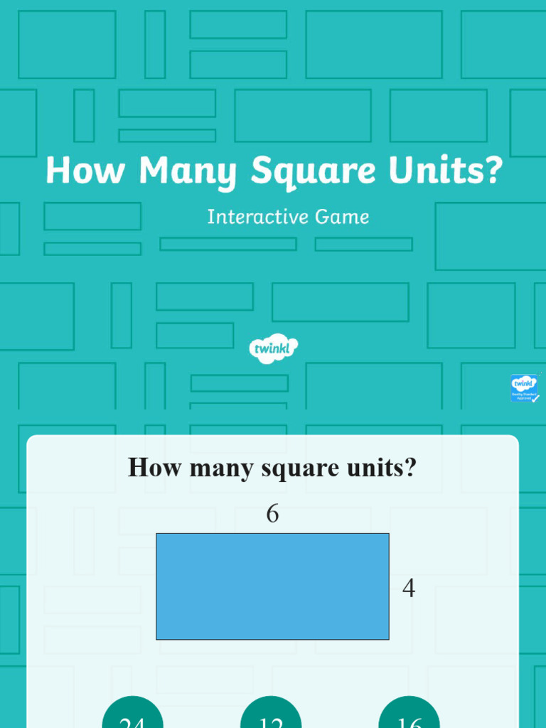 Square Units Quiz Answers | PDF | Teaching Methods & Materials