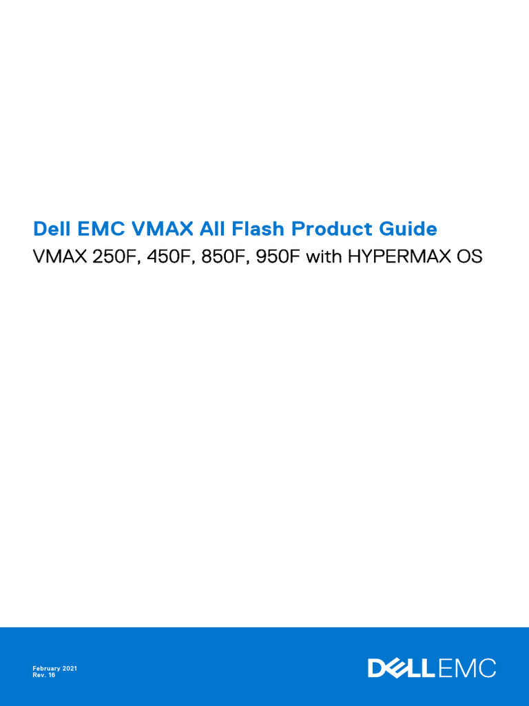 VMAX All Flash Array Product Guide | PDF | Command Line Interface | Backup
