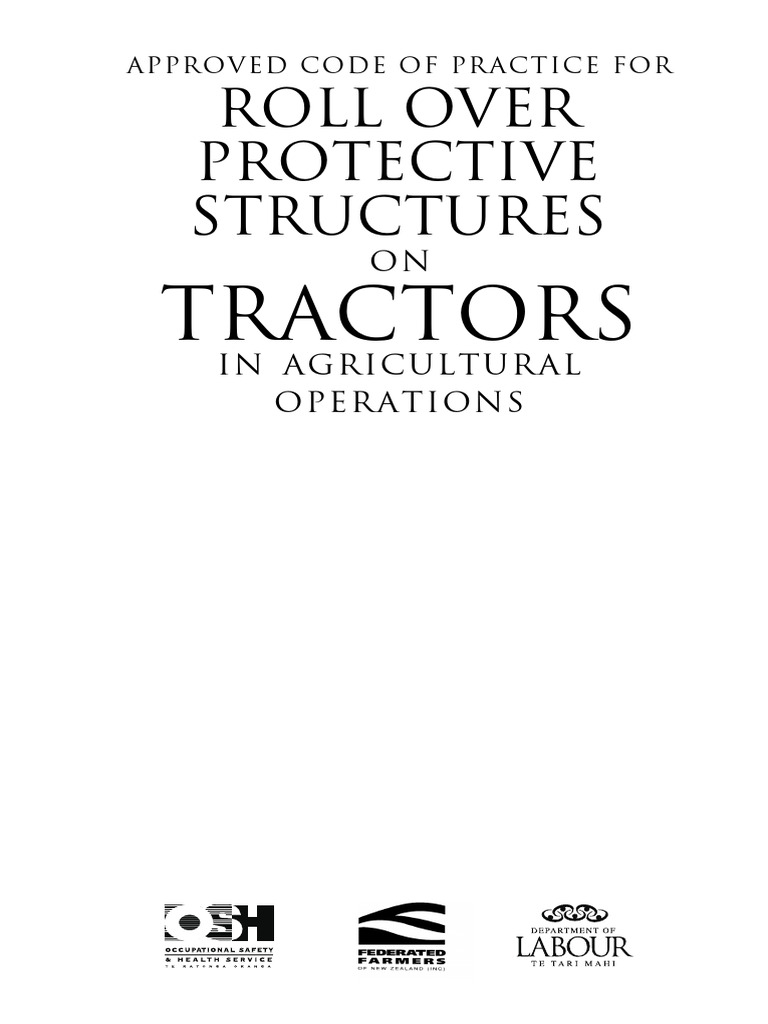 ROPS Guidelines for Agricultural Tractors | PDF | Occupational Safety ...