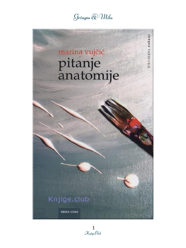 Marina Vujčić - Pitanje anatomije | PDF