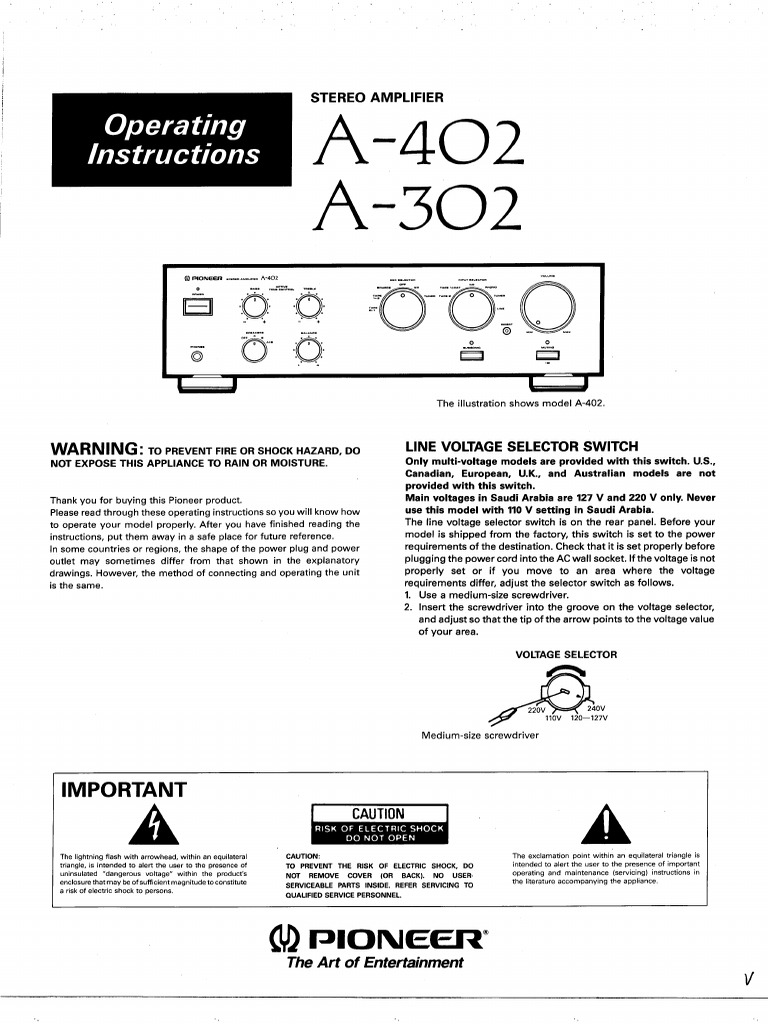 A302 Om Pioneer en | PDF