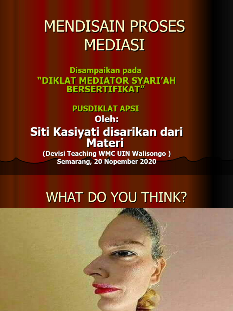 Mendisain Proses Mediasi | PDF