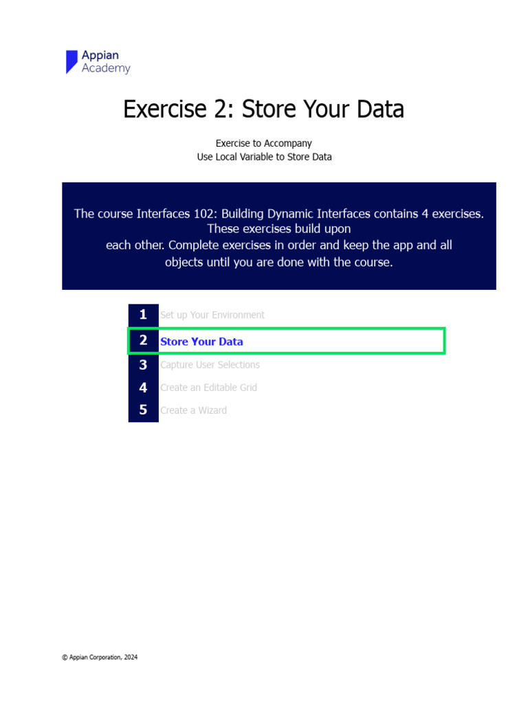 24.1 Exercise 2 - Store Your Data | PDF | Page Layout | Information ...