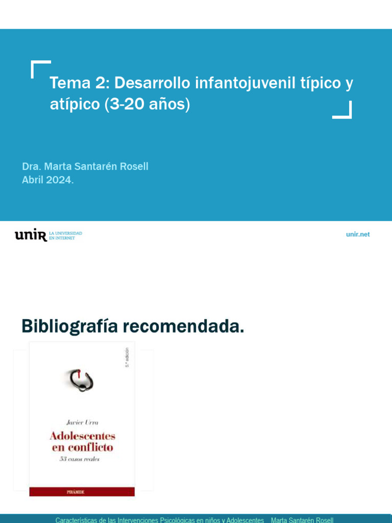 Desarrollo Infantojuvenil Típico y Atípico | PDF | Suicidio | Adolescencia