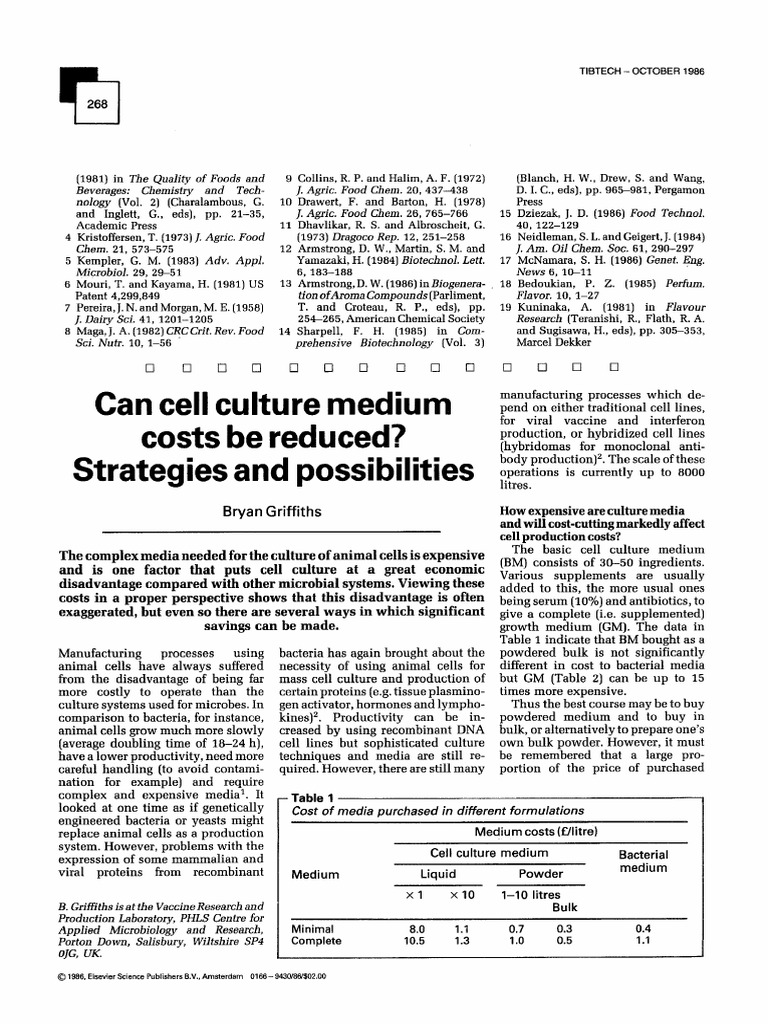 Can cell culture medium | Download Free PDF | Growth Medium | Cell Culture