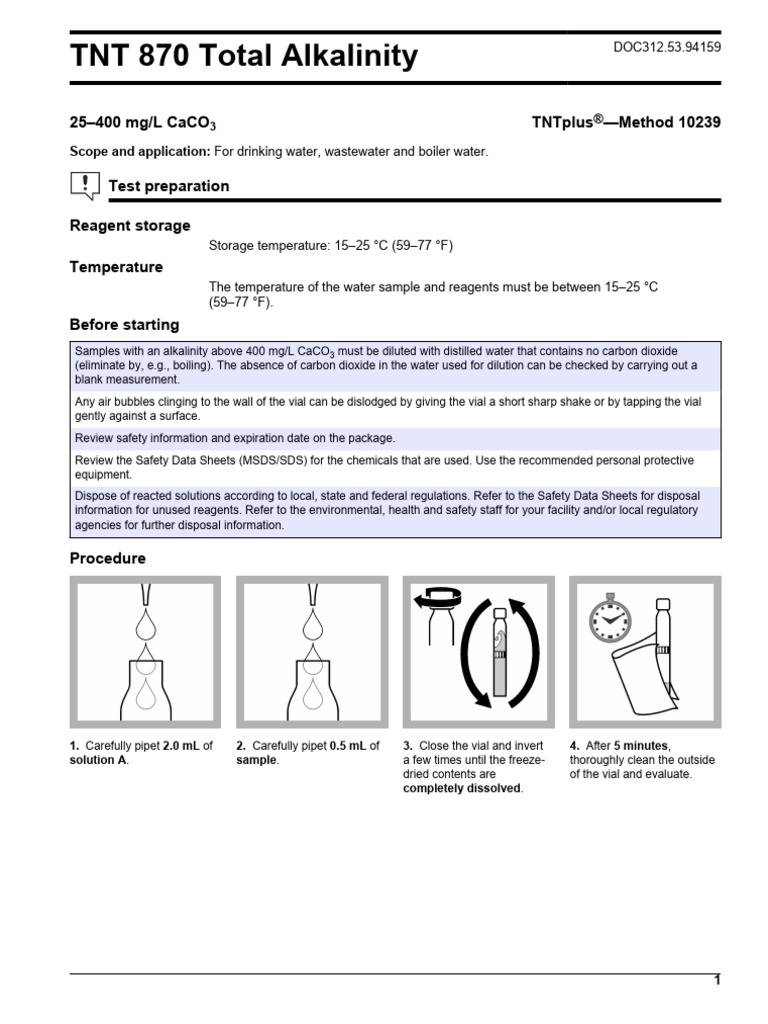 Doc312 53 94159 | PDF | Water | Alkalinity