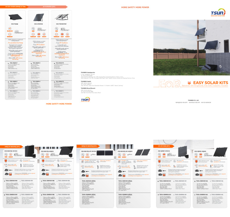 TSUN Product Leaflet - ESK - EN | PDF | Solar Panel | Wi Fi