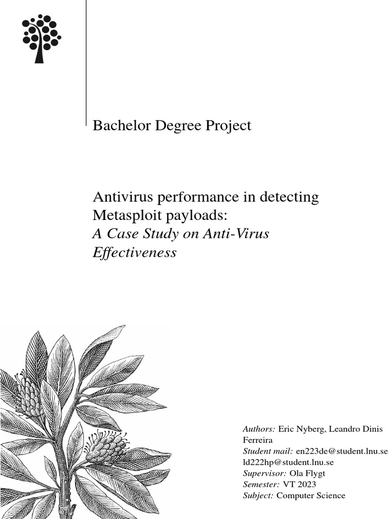 Anti virus case study | Download Free PDF | Antivirus Software | Malware