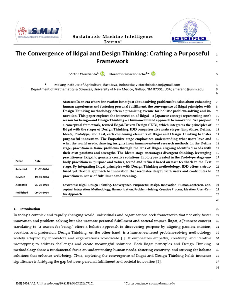 The Convergence of Ikigai and Design Thinking: Crafting A Purposeful ...