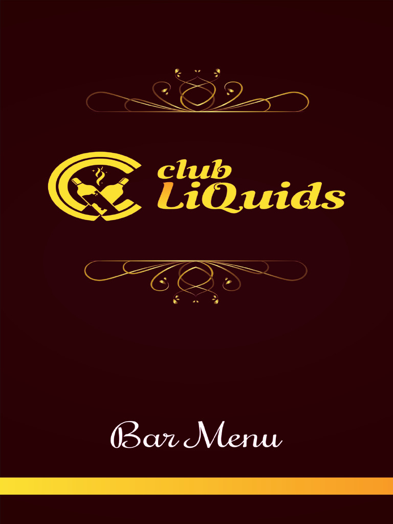 Club Liquids Bar Menu-2 | PDF