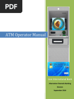 ATM Operator Manual After Installation | PDF | Automated Teller Machine | Printer (Computing)