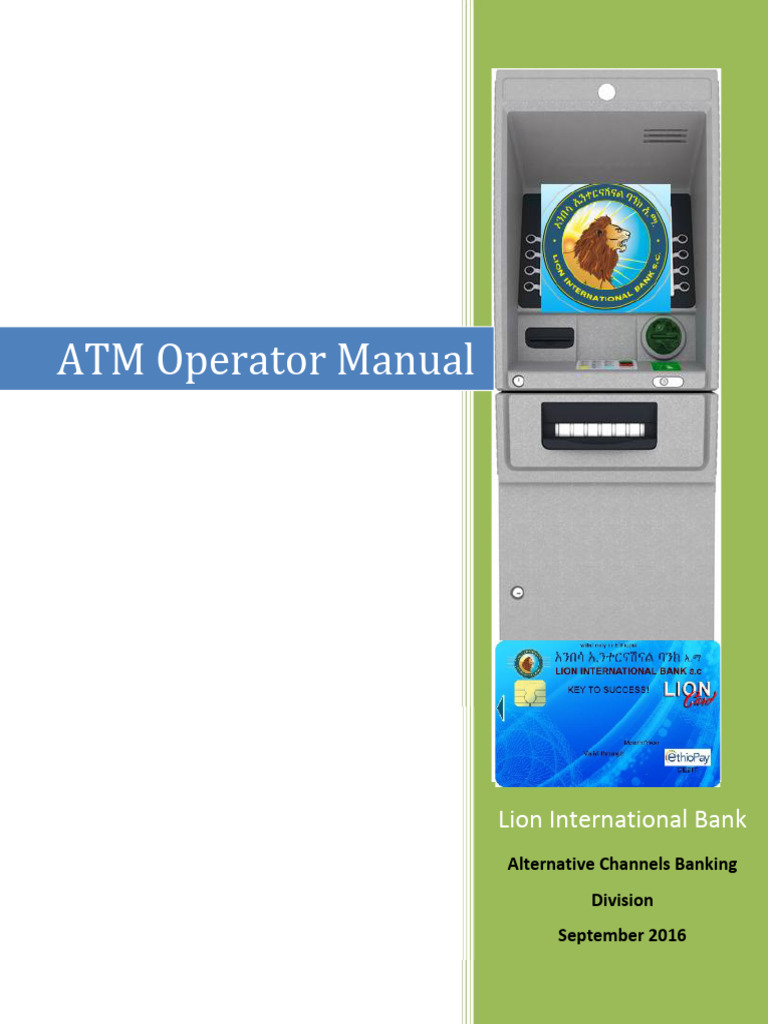 ATM Operational Manual 1.0 | PDF | Automated Teller Machine | Personal ...
