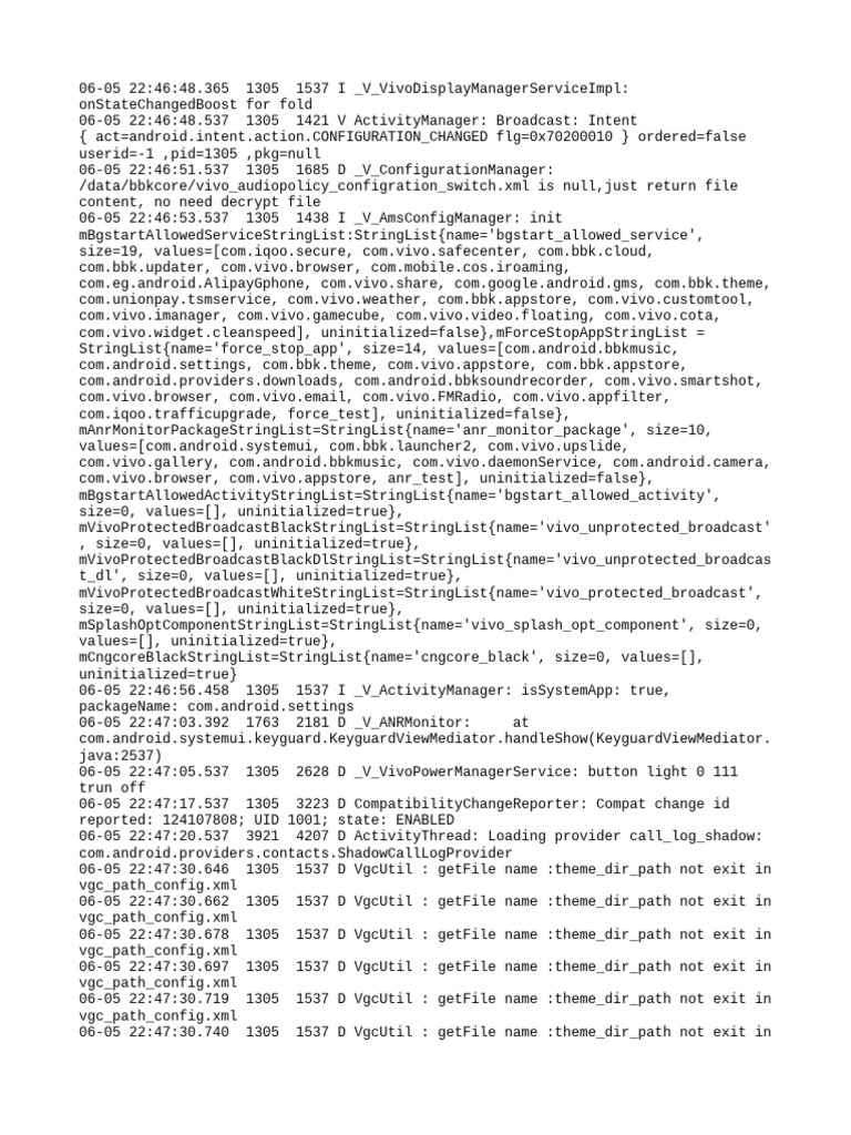 Log | PDF | Digital Technology | Operating System Technology