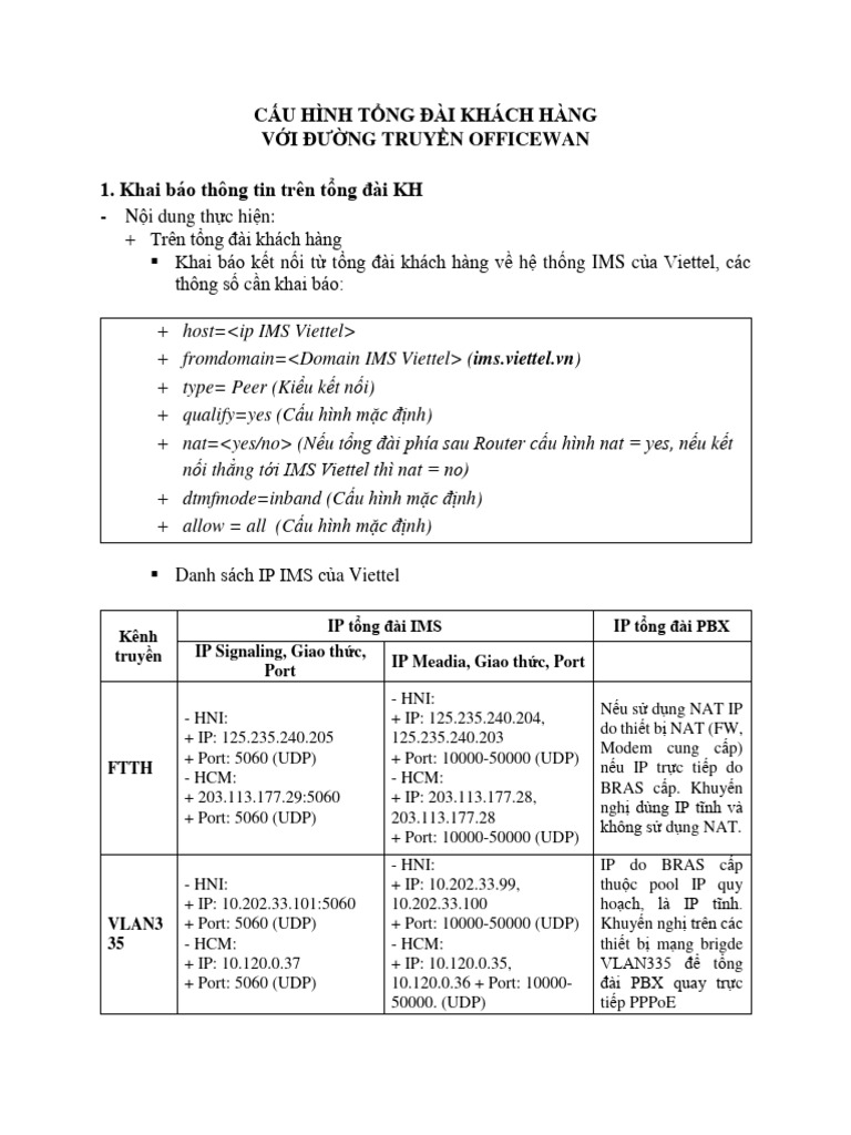 Cauhinh_Khachhang-voi-duong-truyen-OW_SIP-co-dinh | PDF