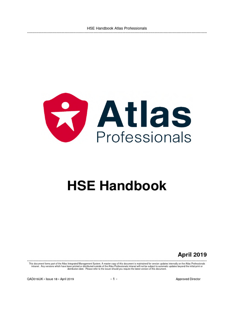 HSE Handbook (Atlas) | PDF | Waste | Personal Protective Equipment