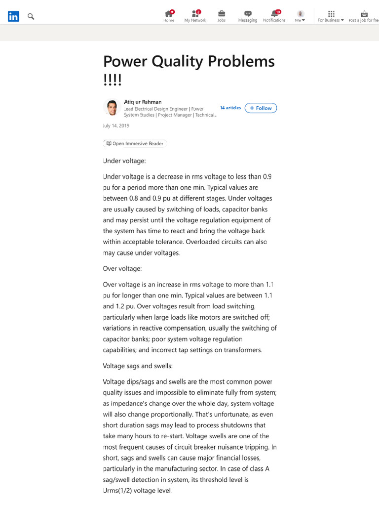 Power Quality Problems | PDF