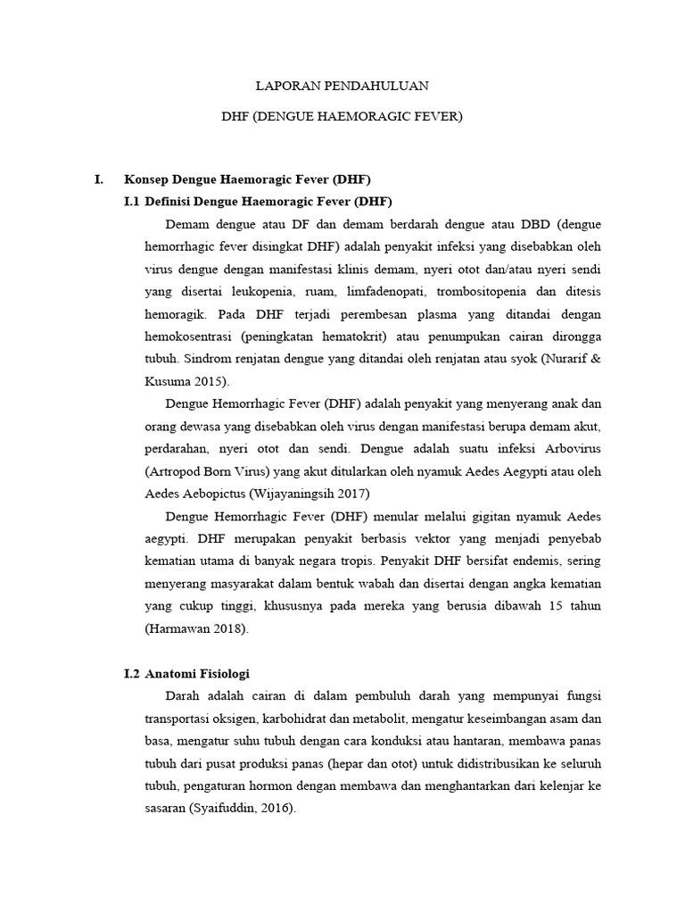 Panduan Lengkap tentang DHF dan Penanganannya | PDF