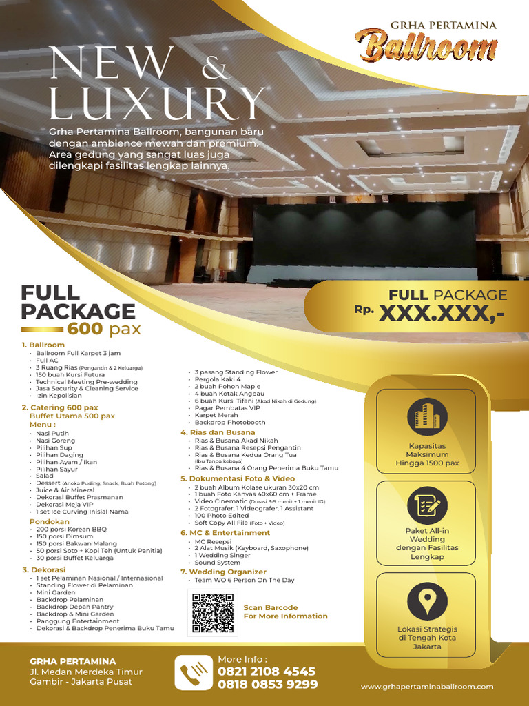 Full Package - 600 Pax Grha Pertamina | PDF