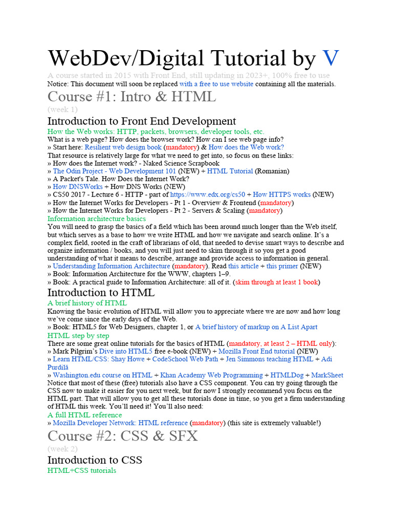 Digital Tutorial | PDF | World Wide Web | Internet & Web