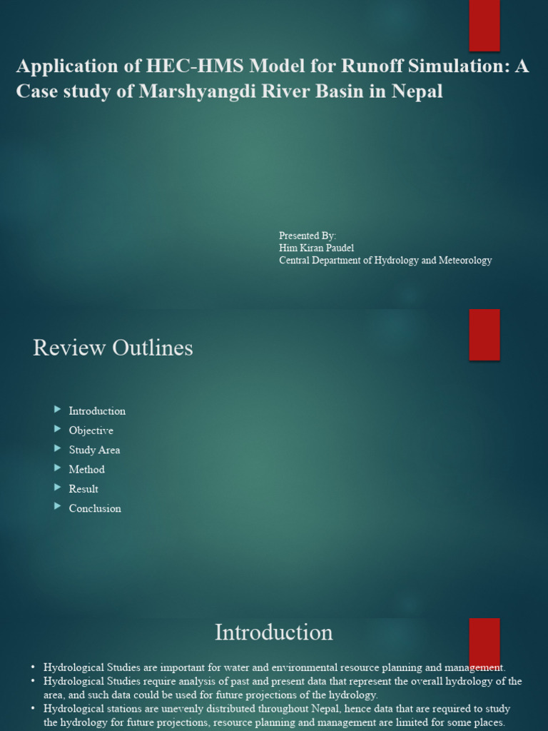 Hec-Hms Paper Review | PDF | Hydrology | Drainage Basin