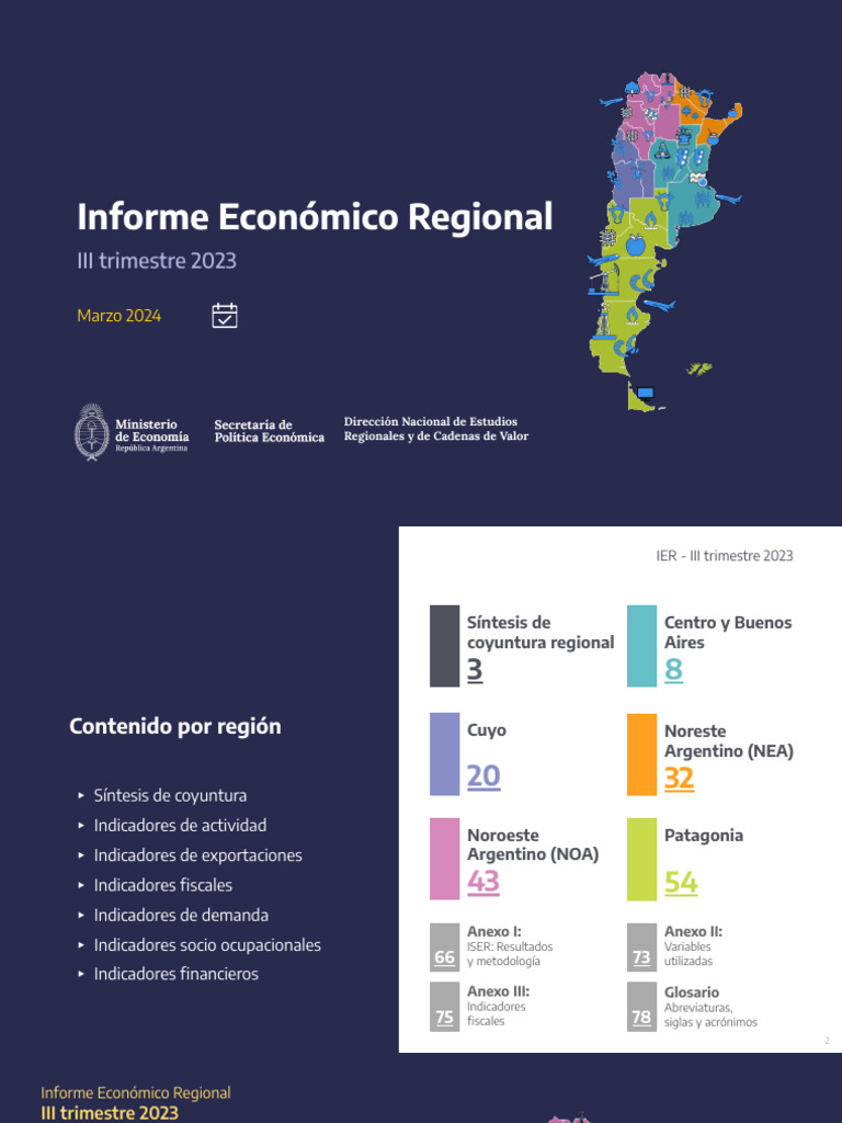 Informe Económico Regional Q3 2023 | PDF | Buenos Aires | Petróleo