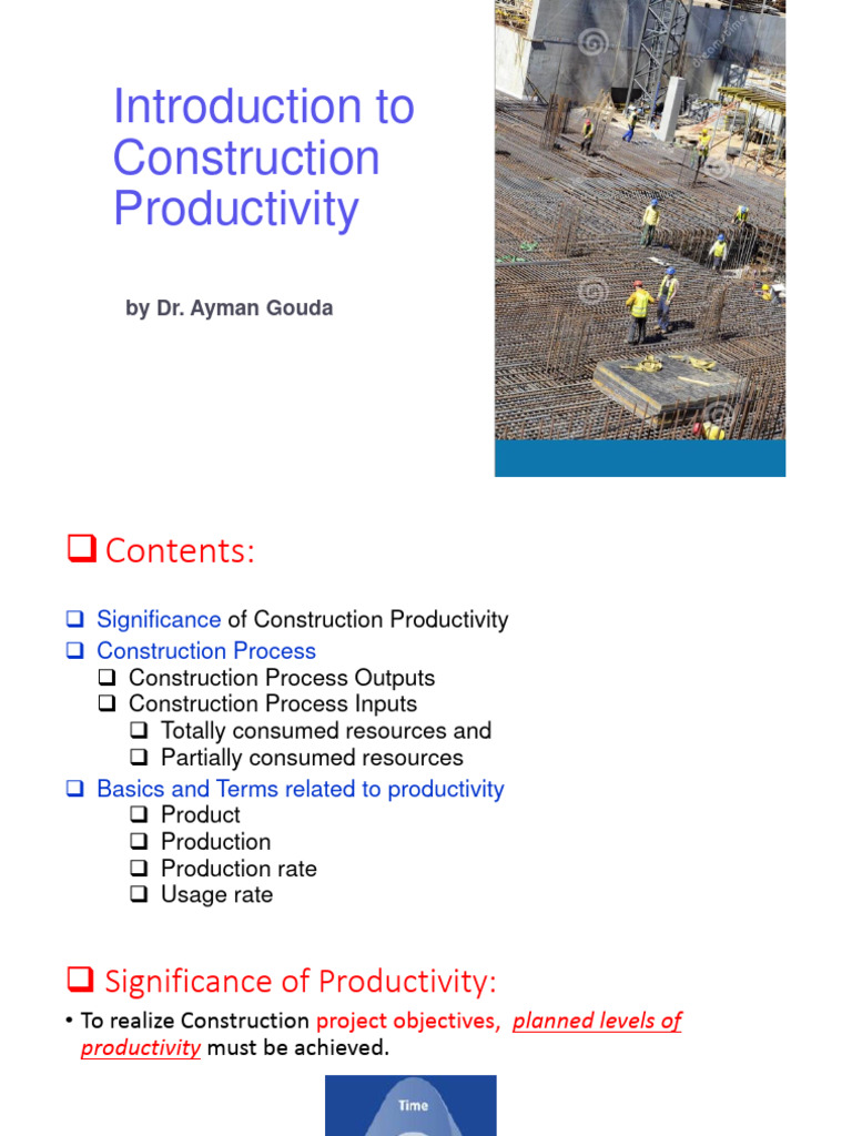 Understanding Construction Productivity | PDF | Efficiency | Labour ...