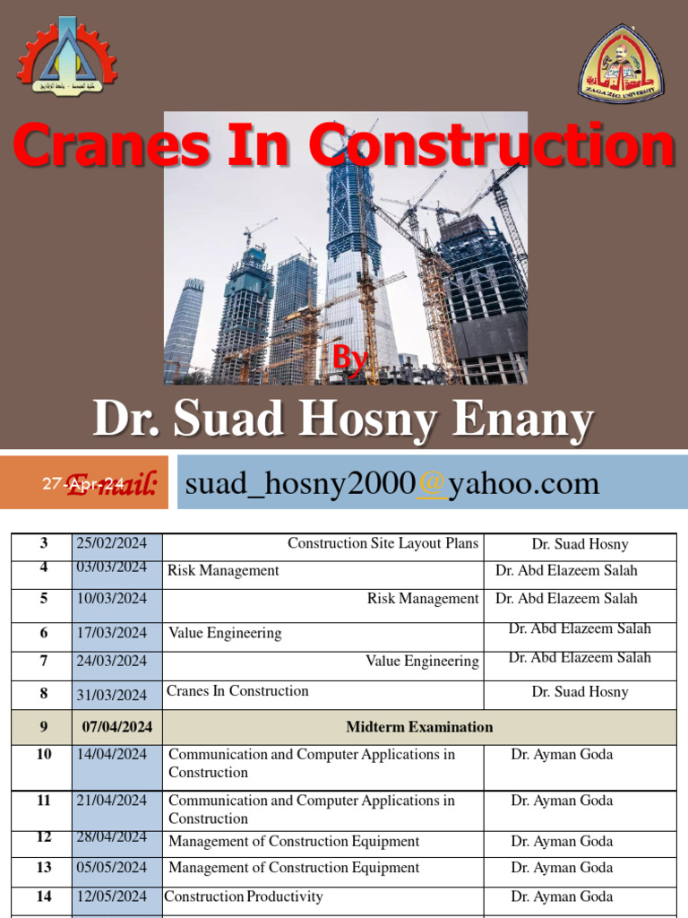 Cranes | PDF | Crane (Machine) | Transport