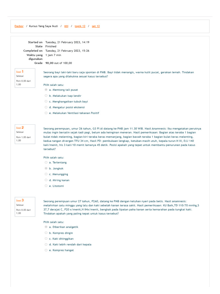 Set 12 - Attempt Review | PDF | Kesehatan Holistik Set 12 - Attempt Review | PDF | Kesehatan Holistik