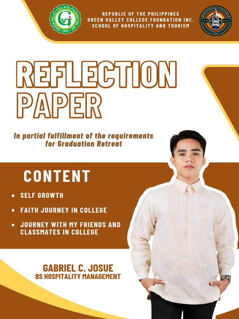 Gabriel Josue- Reflection Paper | PDF | Faith | Personal Development