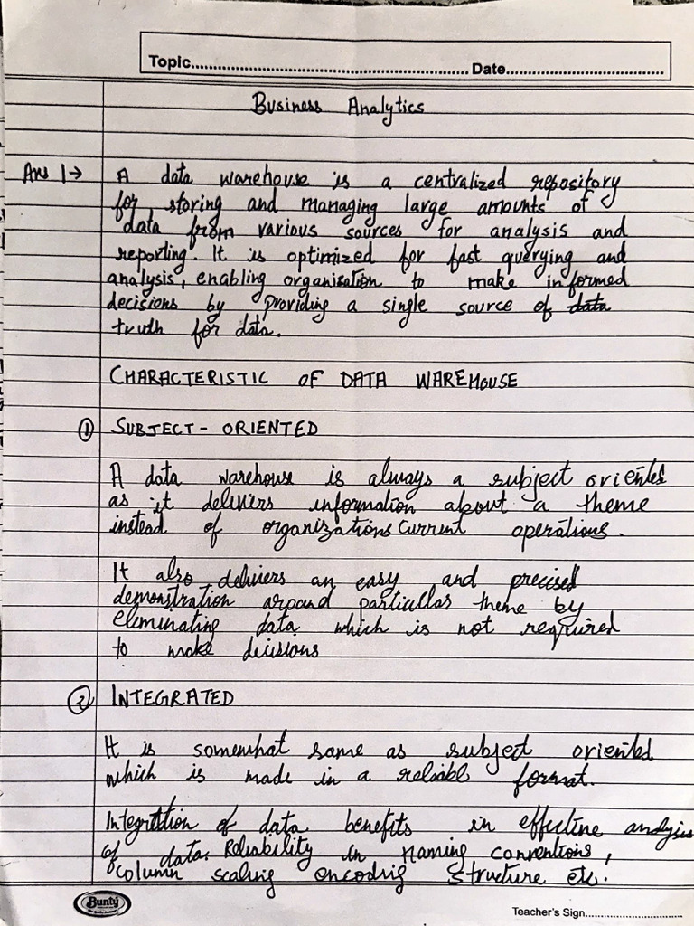 Business Analytics Internal Paper Solved Pratham Juneja | PDF ...