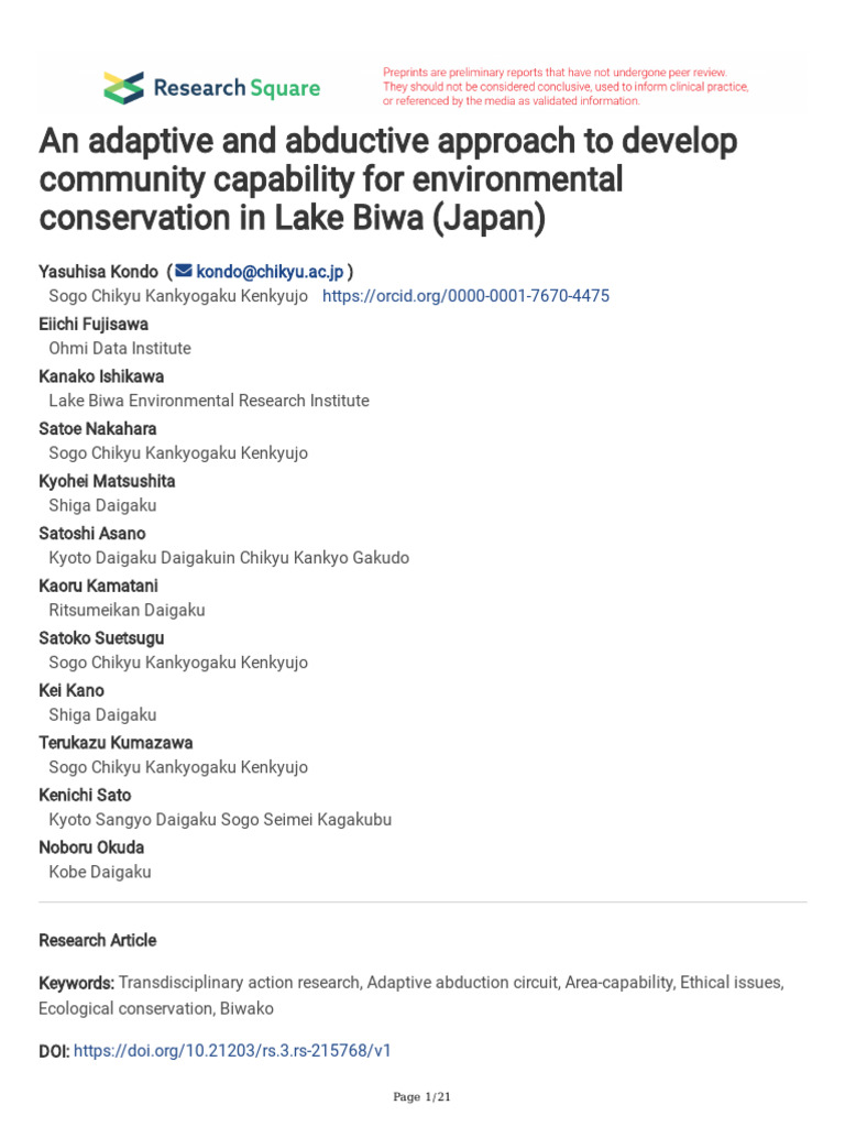 An Adaptive and Abductive Approach To Develop Comm | PDF ...