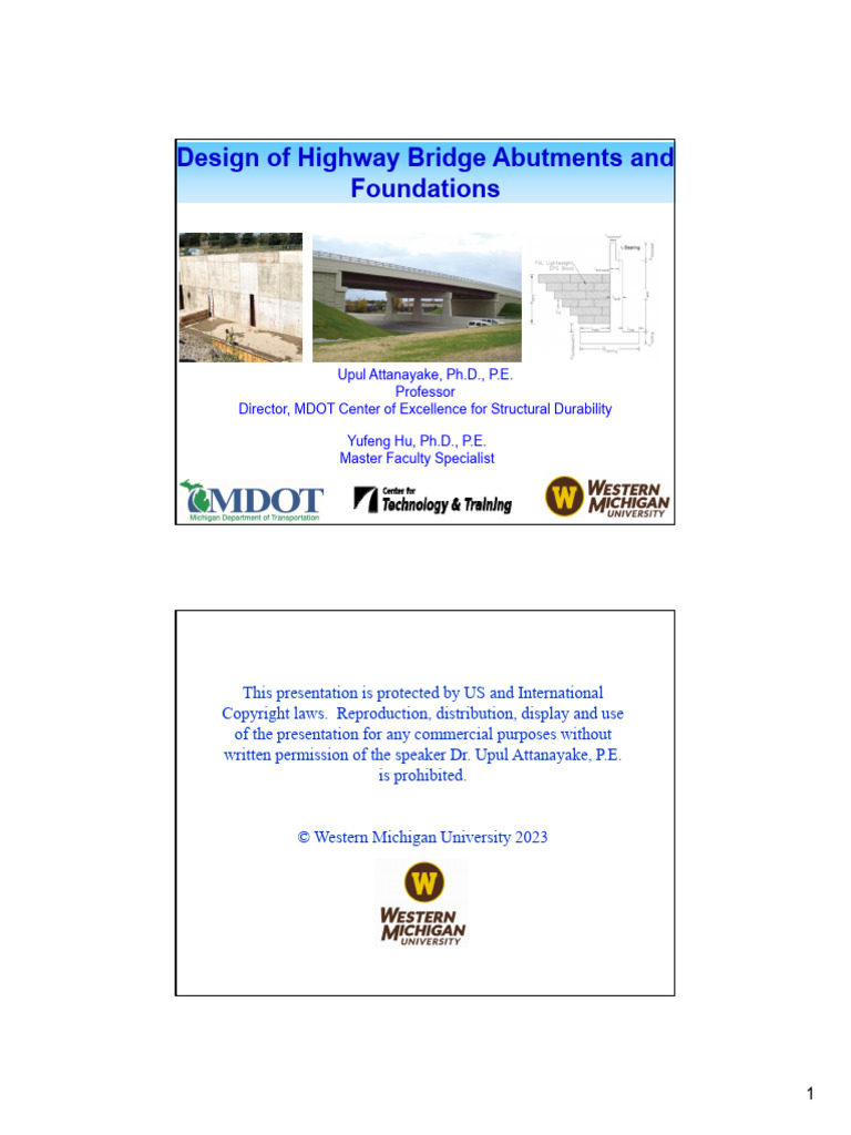Bridge Abutment Example-Workshop Slides | PDF | Deep Foundation ...