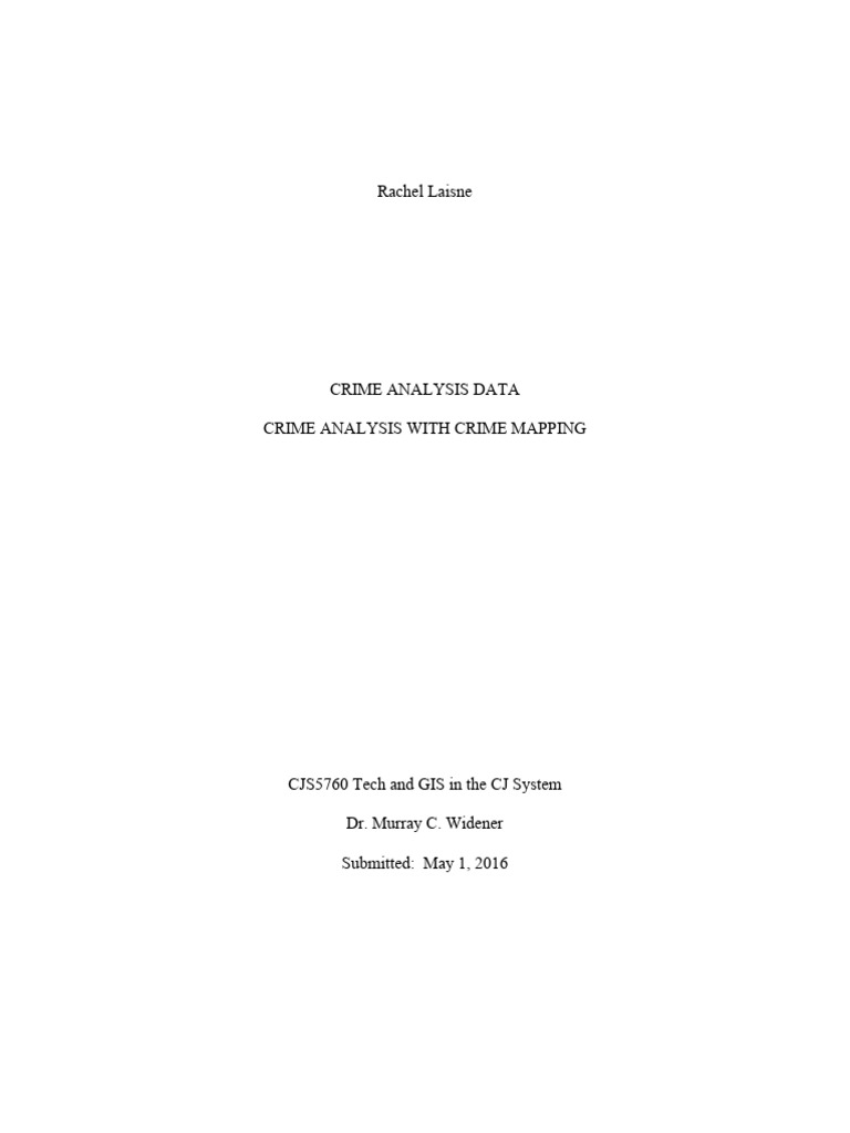 Crime Analysis Data Crime Mapping | PDF | Databases | Fine (Penalty)