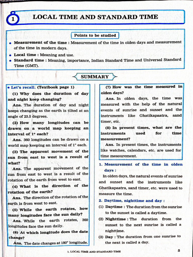 8th Geography Lesson 1 | PDF