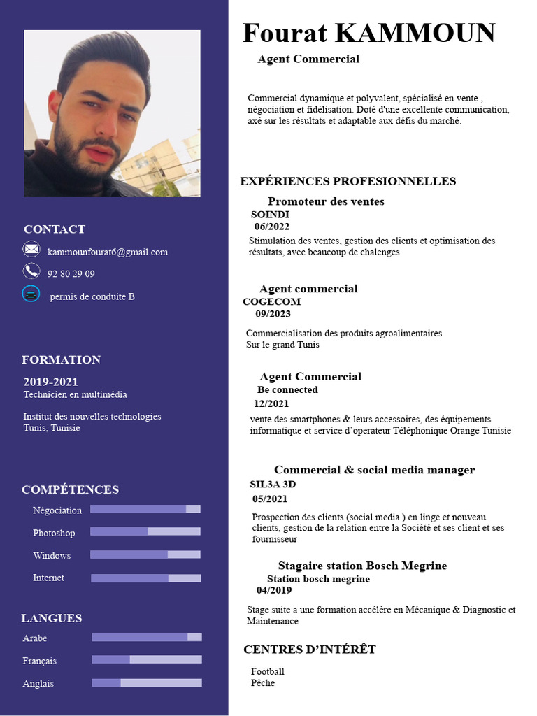 CV Fourat | PDF | Informatique