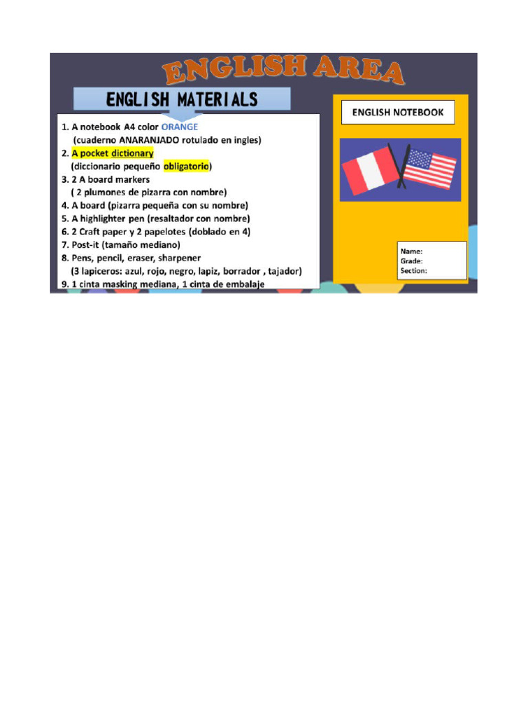 English Materials 2024 | PDF