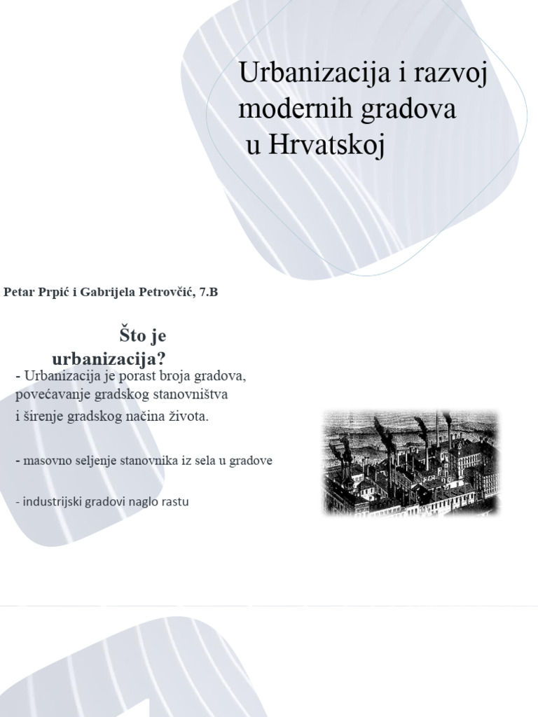 Urbanizacija U Hrvatskoj | PDF