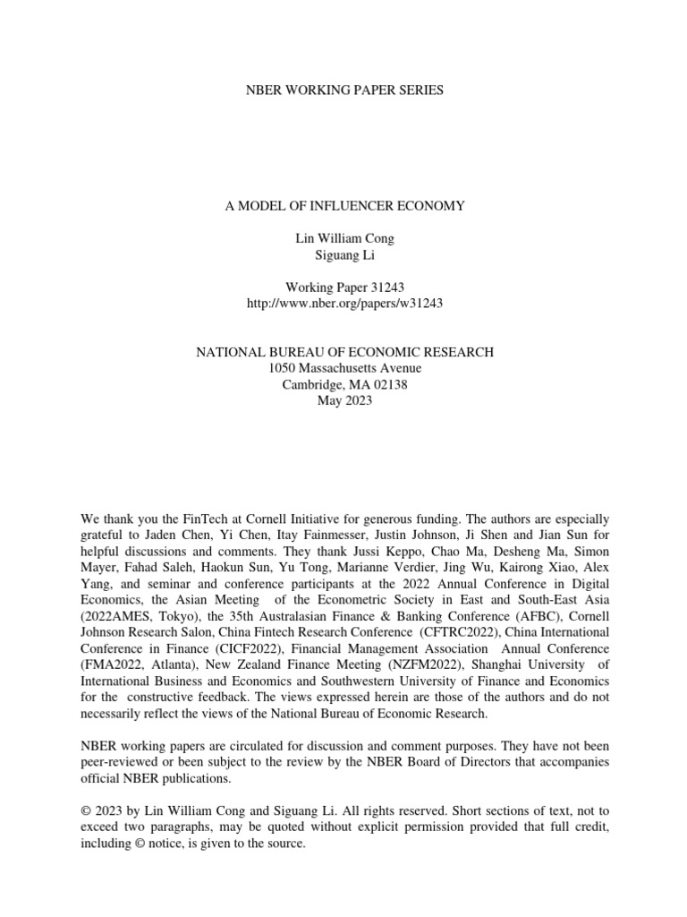 Influencer Economy | PDF | Market (Economics) | Marketing