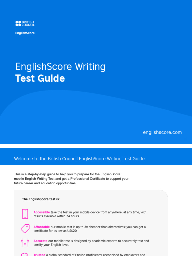 EnglishScore WritingTest Desktop | PDF | Computing