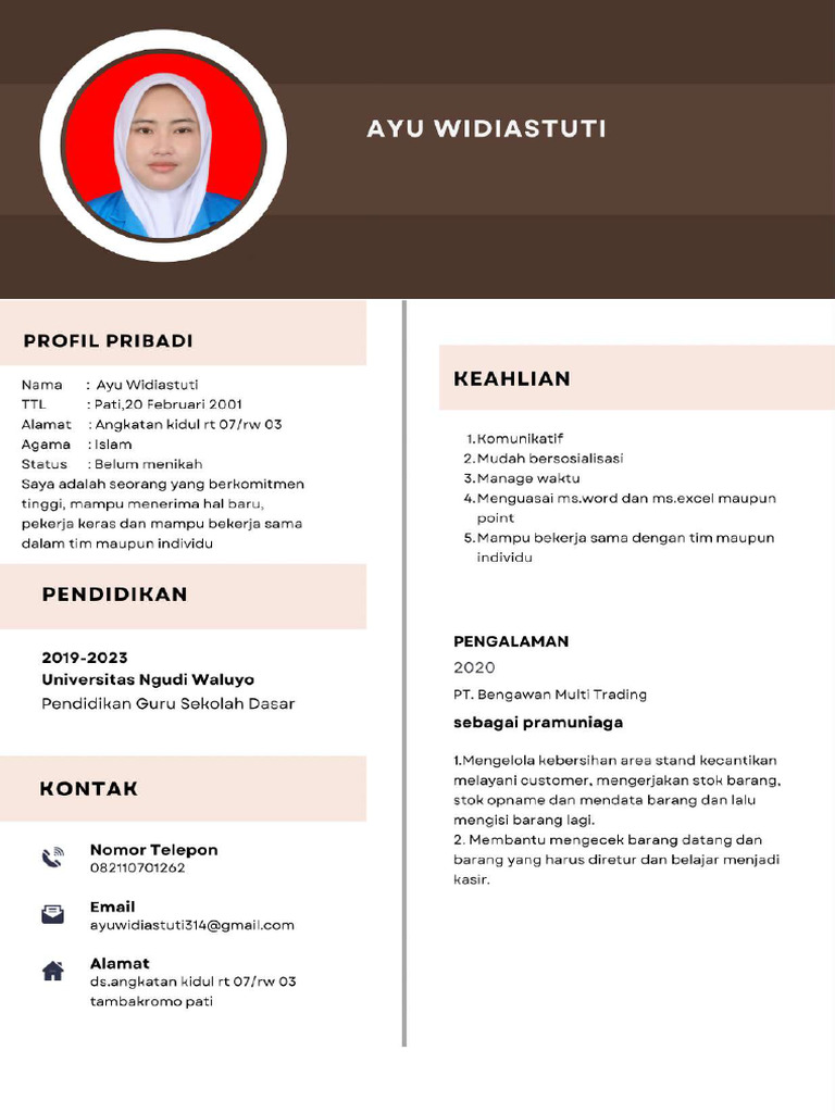 Ayu Widiastuti - CV | PDF
