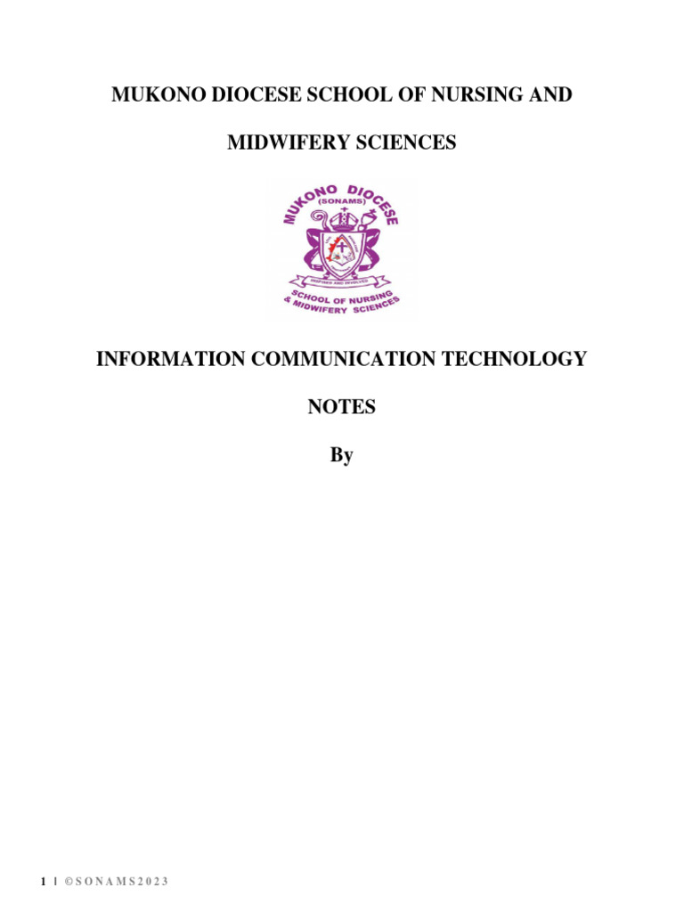 ICT Full Notes | Download Free PDF | Computer Data Storage | Disk Storage