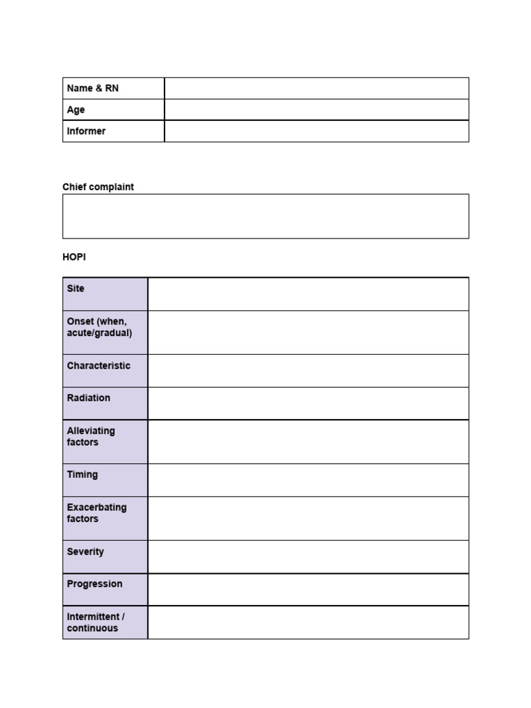 Medical Clerking Template for Pediatrics | PDF | Health Sciences ...