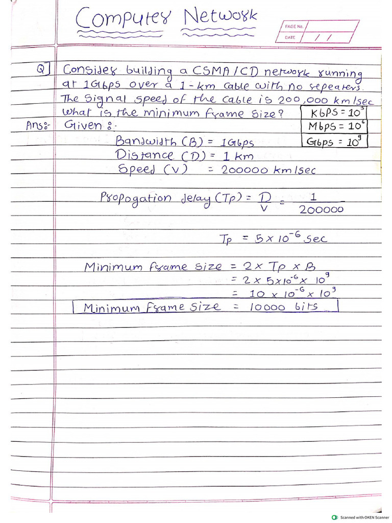 Cn Imp Questions for Sem 5 | PDF