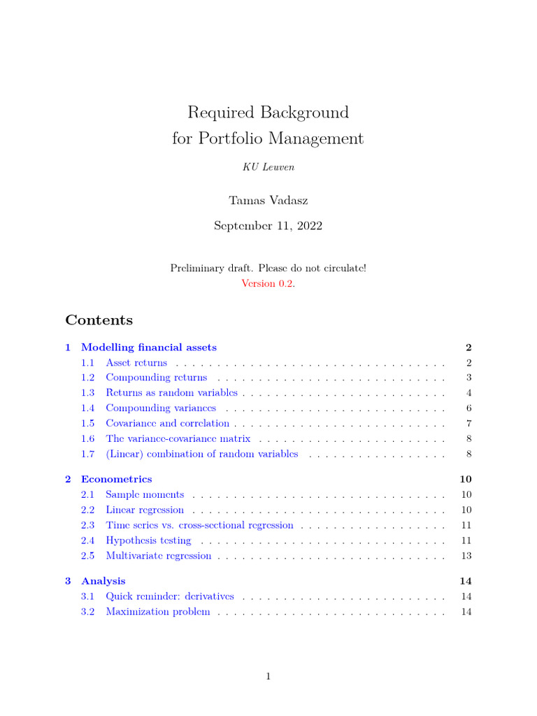 00 Required Background | PDF | Estimator | Covariance Matrix